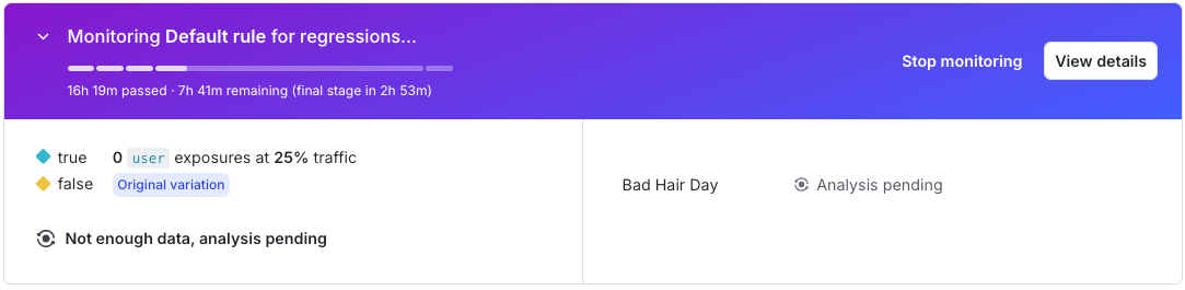 Guarded rollouts | LaunchDarkly | Documentation